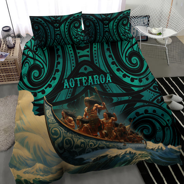 New Zealand Tamaki Herenga Waka Festival Bedding Set Maori Pattern LT05