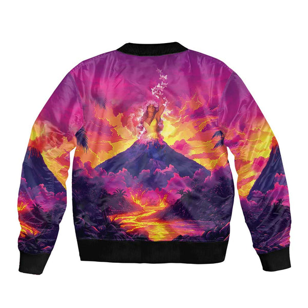 Hawaii Kilauea Volcano Bomber Jacket There Is Pele Goddess Of The ...