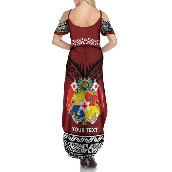 Personalised Tonga Constitution Day Summer Maxi Dress Tongan Kupesi ...