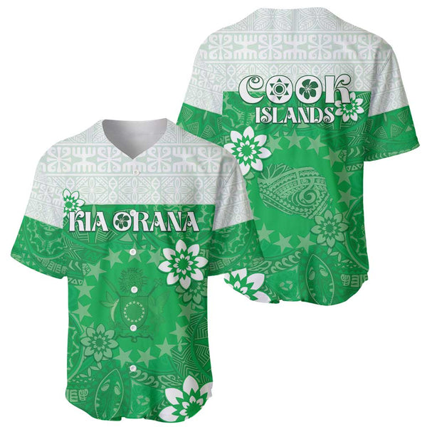 Cook Islands Maori Language Week Baseball Jersey Pacific Tapa Pattern LT05