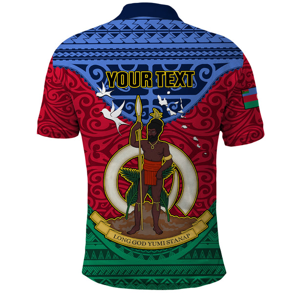 Personalized Vanuatu Shefa Province Polo Shirt Coat Of Arms And Namele ...
