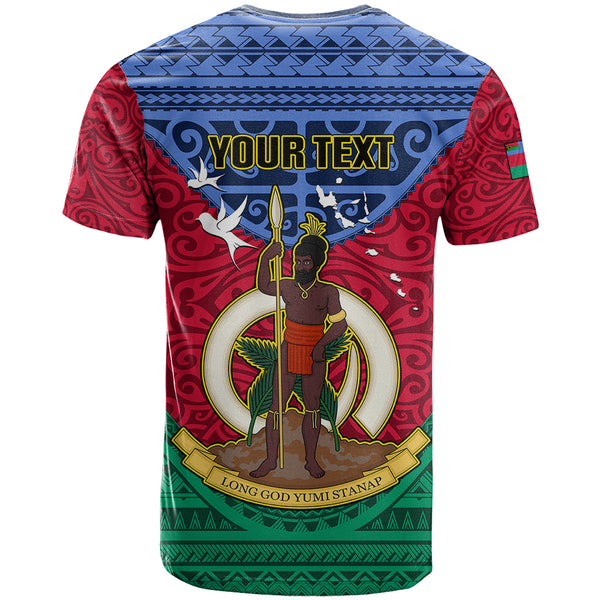 Personalized Vanuatu Shefa Province T Shirt Coat Of Arms And Namele ...
