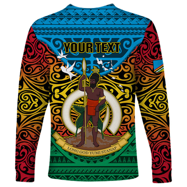 Personalized Vanuatu Torba Province Long Sleeve Shirt Vanuatuan Coat Of ...