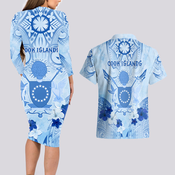 Cook Islands Women's Day Couples Matching Long Sleeve Bodycon Dress and ...