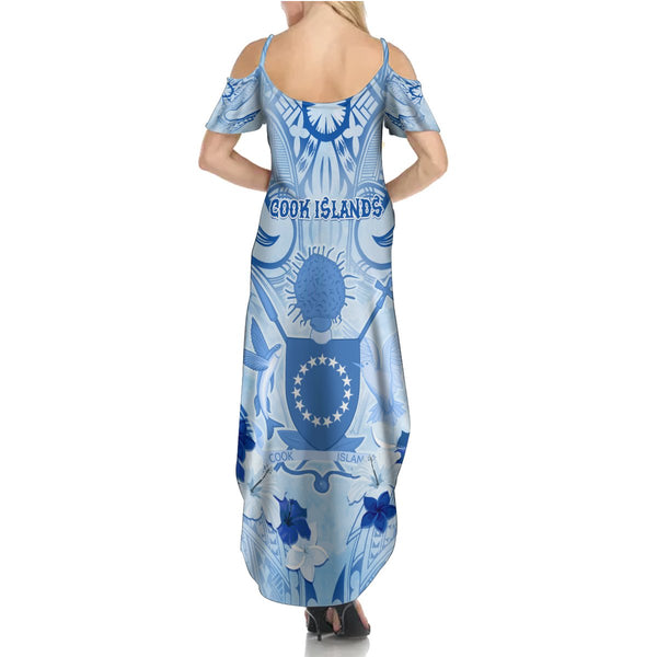 Cook Islands Women's Day Summer Maxi Dress With Polynesian Pattern LT05