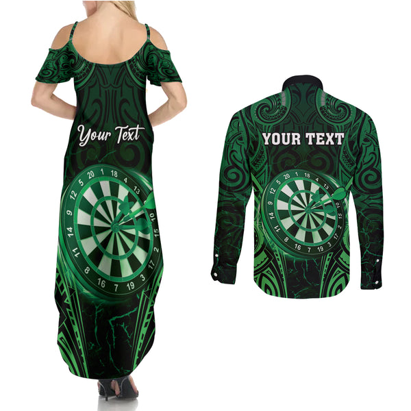Personalised New Zealand Darts Couples Matching Summer Maxi Dress and ...