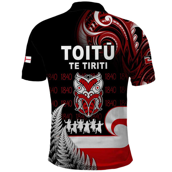 Aotearoa Toitu He Whakaputanga Polo Shirt Toitu Te Tiriti O Waitangi LT05