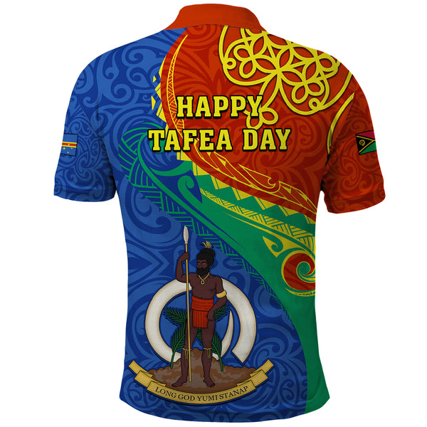 Tafea Day Polo Shirt Sand Drawing Vanuatuan Pattern LT05