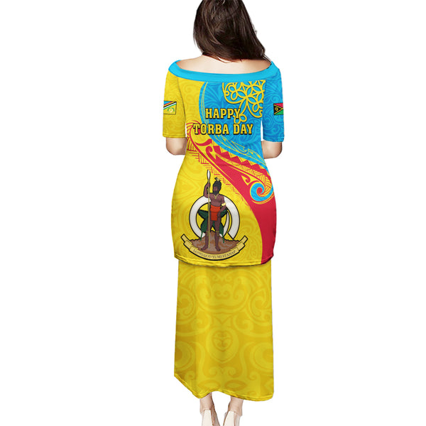Torba Day Puletasi Sand Drawing Vanuatuan Pattern LT05