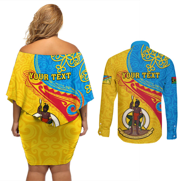 Personalized Torba Day Couples Matching Off Shoulder Short Dress and ...