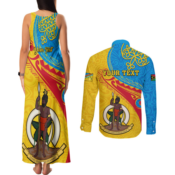 Personalized Torba Day Couples Matching Tank Maxi Dress and Long Sleeve ...