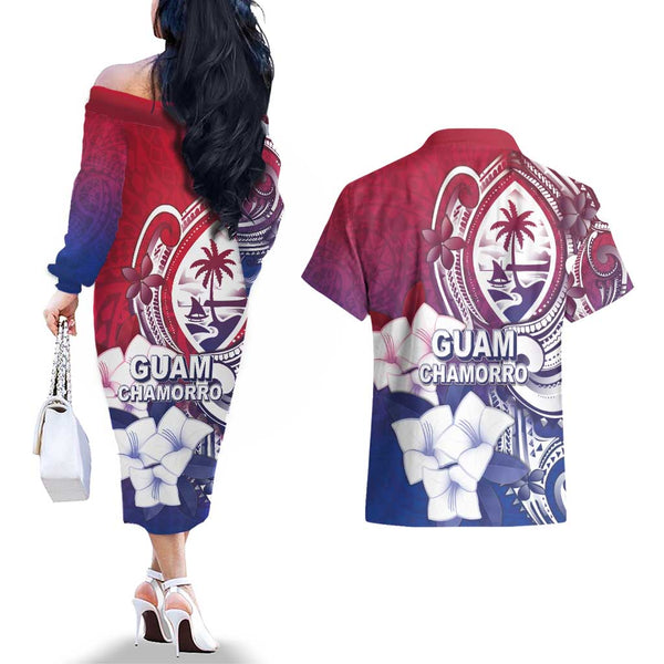 Guam Gadao Couples Matching Off The Shoulder Long Sleeve Dress and ...