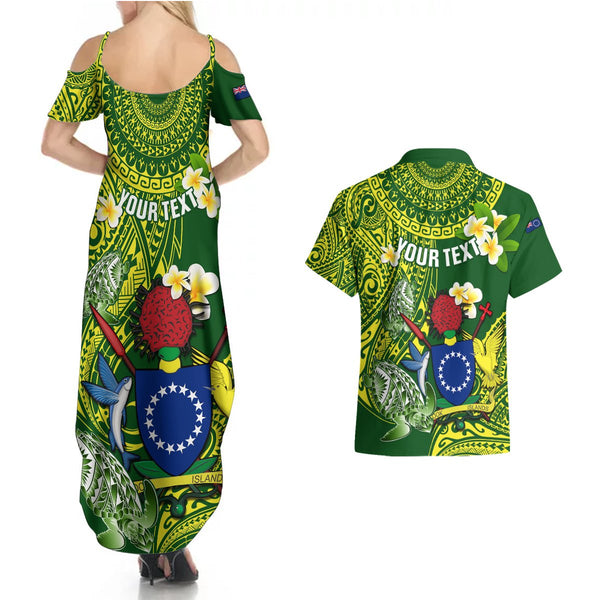 Personalized Cook Islands Couples Matching Summer Maxi Dress and ...