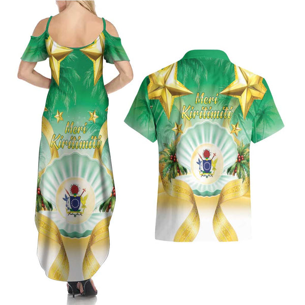 Cook Islands Christmas Couples Matching Summer Maxi Dress and Hawaiian ...