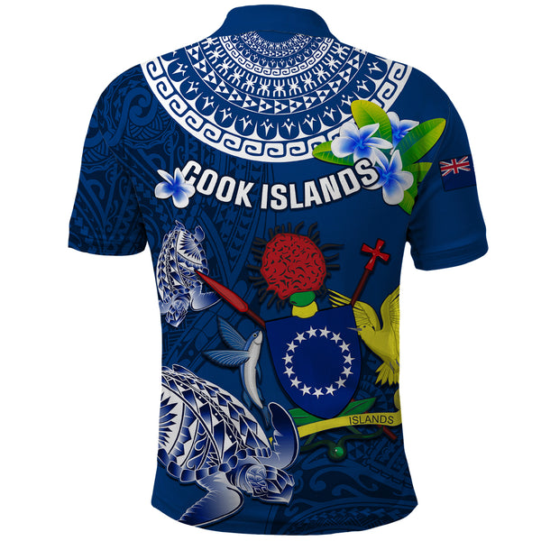 Cook Islands Pukapuka Polo Shirt Coat Of Arms Plumeria Polynesian ...