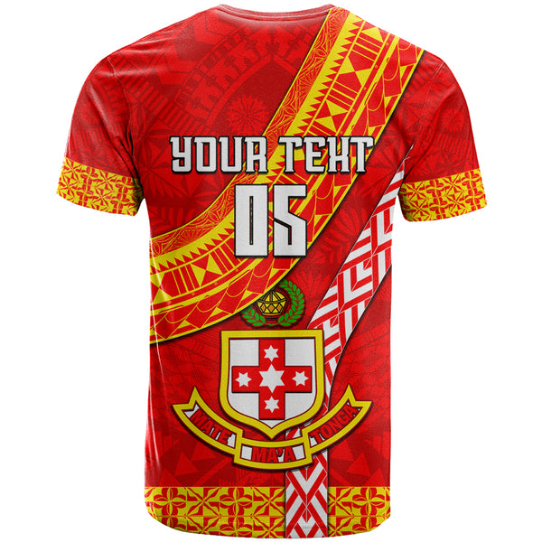 Custom Kolisi Tonga T Shirt Tongan Kupesi Pattern LT05