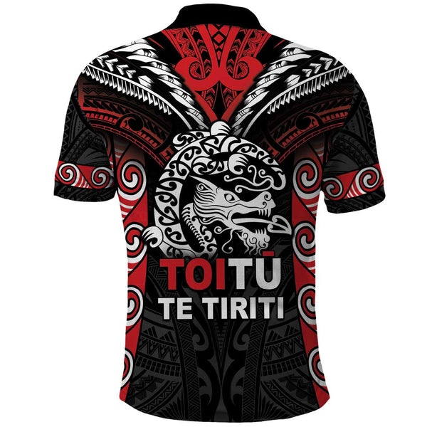 Aotearoa Mana Maori Polo Shirt Toitu Te Tiriti LT05