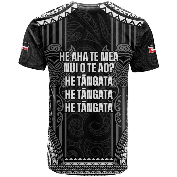 Aotearoa Toitu Te Tiriti T Shirt No Kiwi Without Iwi LT05