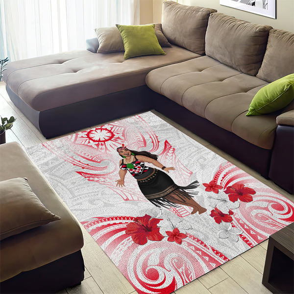 New Zealand Women's Day Area Rug Maori Wahine Polynesian Pattern LT05