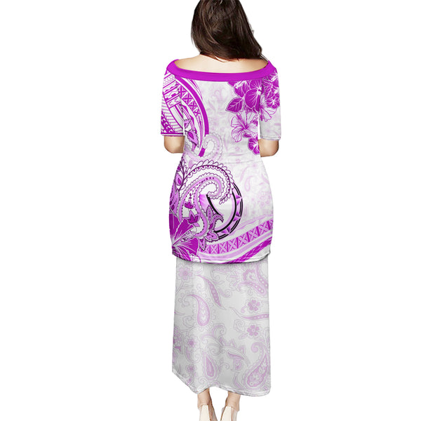 Polynesia Paisley Puletasi Mix Pink Polynesian Pattern LT05