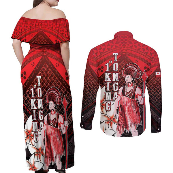 The First King Of Tonga Couples Matching Off Shoulder Maxi Dress and ...