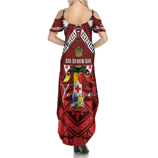 Tonga Emancipation Day Summer Maxi Dress Tongan Kupesi Pattern LT05