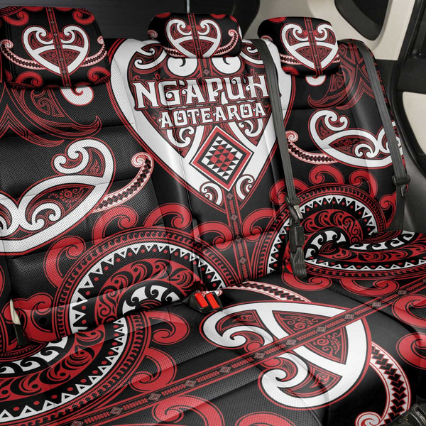 Aotearoa Ngapuhi Back Car Seat Cover Maori Tribal Pattern LT05