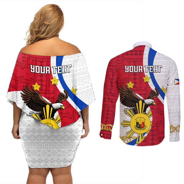 Personalized Philippines Couples Matching Off Shoulder Short Dress and ...