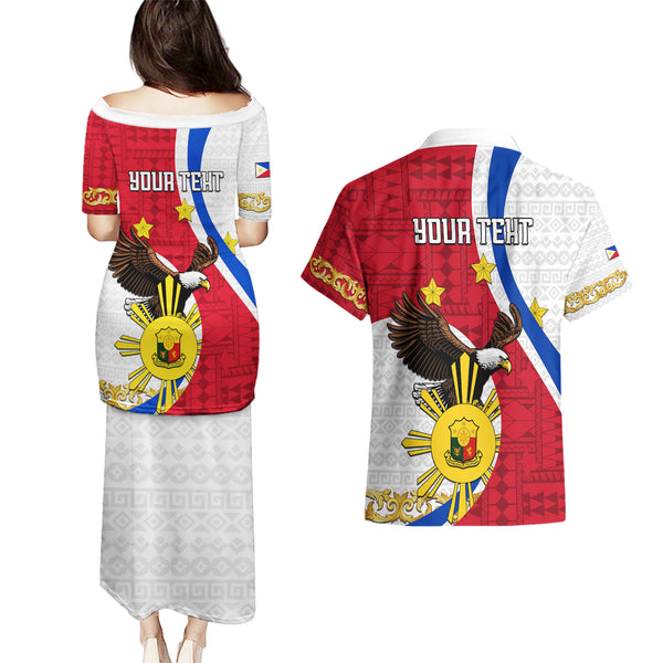 Personalized Philippines Couples Matching Puletasi Dress and Hawaiian ...