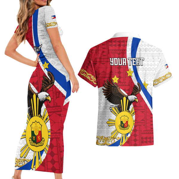 Personalized Philippines Couples Matching Short Sleeve Bodycon Dress ...