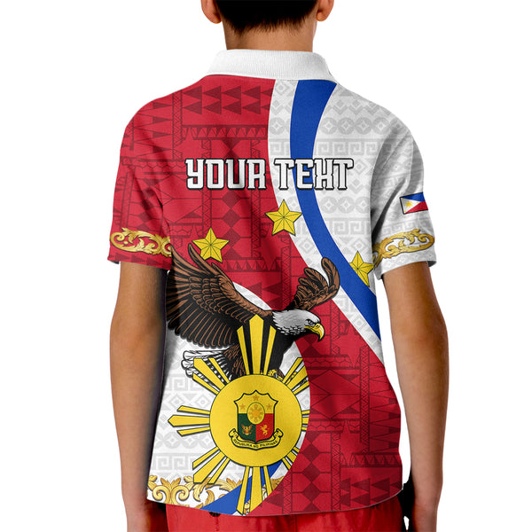 Personalized Philippines Kid Polo Shirt The Eight-Rayed Sun Bald Eagle ...