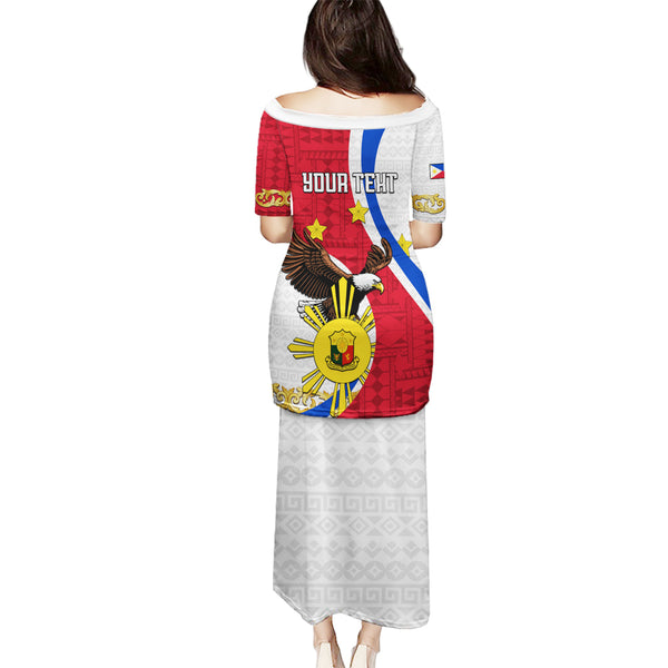 Personalized Philippines Puletasi The Eight-Rayed Sun Bald Eagle ...