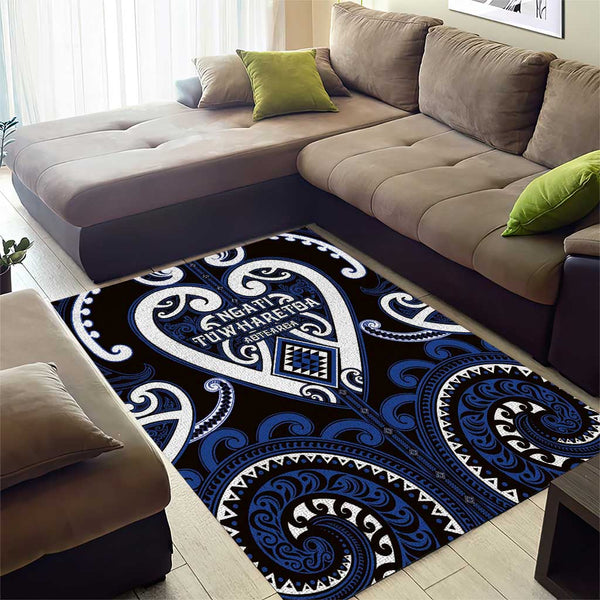 Aotearoa Ngati Tuwharetoa Area Rug Maori Tribal Pattern LT05