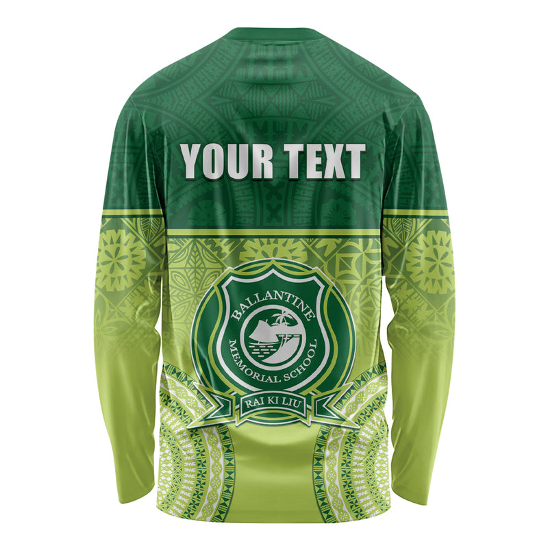 Personalised Ballantine Memorial School Long Sleeve Shirt With Fijian ...