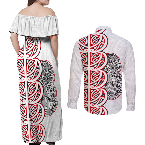 Aotearoa New Zealand Couples Matching Off Shoulder Maxi Dress and Long ...
