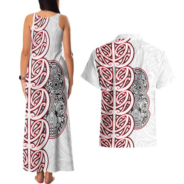 Aotearoa New Zealand Couples Matching Tank Maxi Dress and Hawaiian ...