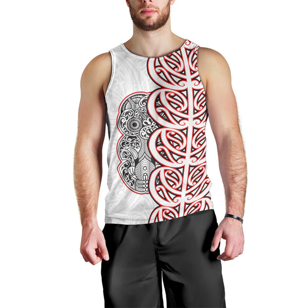 Aotearoa New Zealand Men Tank Top Maori Marae Pattern Tiki LT05