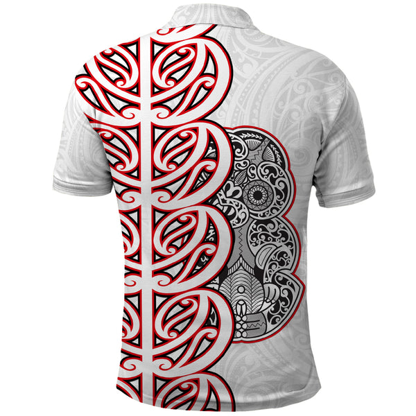 Aotearoa New Zealand Polo Shirt Maori Marae Pattern Tiki LT05