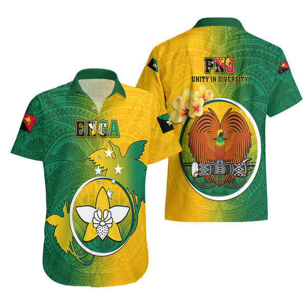 Papua New Guinea Enga Province Hawaiian Shirt Mix Coat Of Arms ...