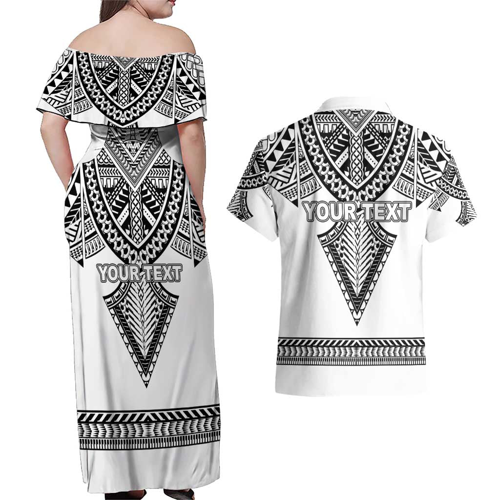 Personalised Melanesian Brotherhood Couples Matching Off Shoulder Maxi ...
