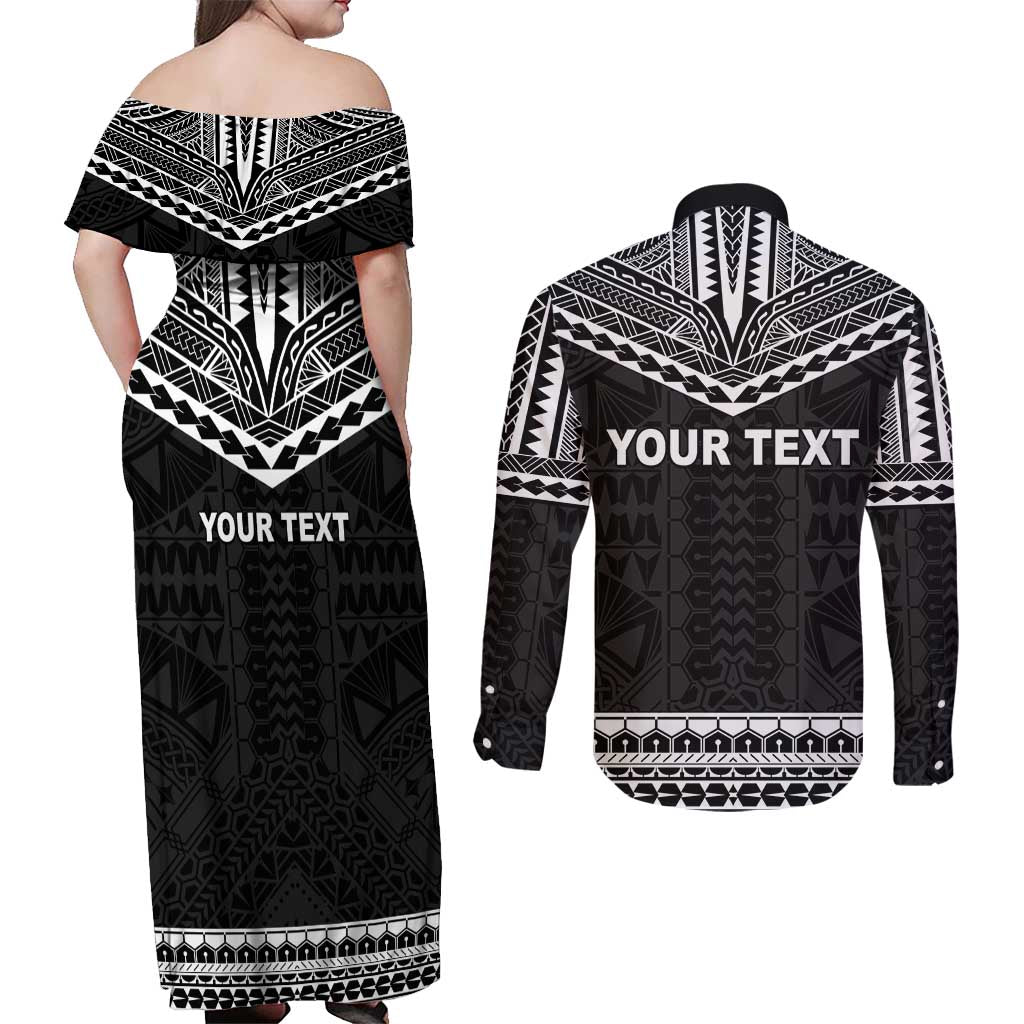 Personalised Melanesian Brotherhood Couples Matching Off Shoulder Maxi ...