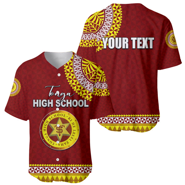 Tonga School Tonga High School Baseball Jersey Tribal Pattern LT6