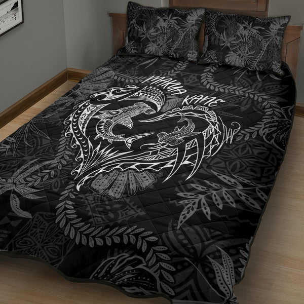 Hawaii Father's Day Vintage Lei Quilt Bed Set Hauoli la Makuakane ...