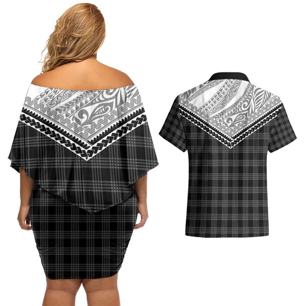 Aloha Hawaii Cowboys Paniolo Couples Matching Off Shoulder Short Dress ...