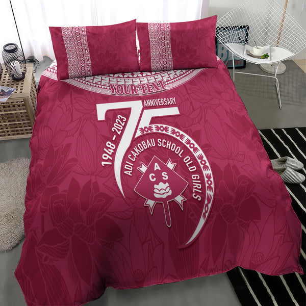 Personalised Fiji Adi Cakobau School Bedding Set ACS Old Girls Lotus ...