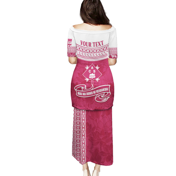 Personalised Fiji Adi Cakobau School Puletasi ACS Old Girls Lotus Mix ...