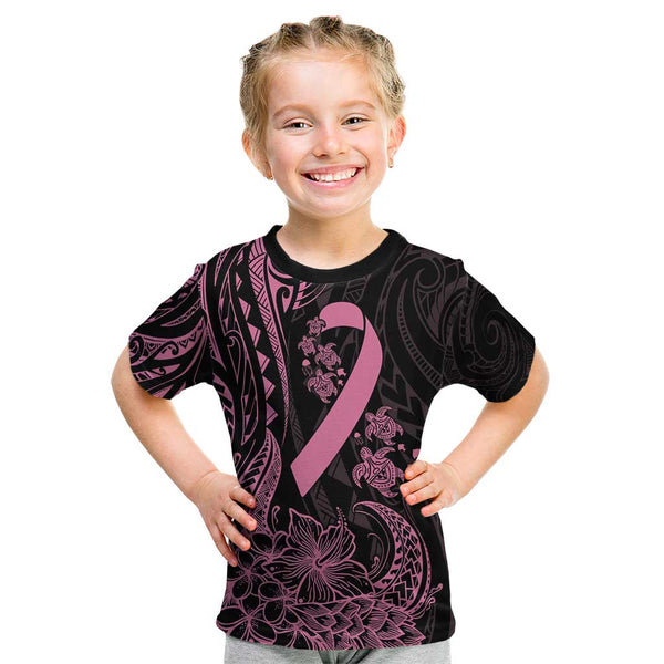 Polynesian Pink Power Kid T Shirt Breast Cancer Ribbon Turtle and ...