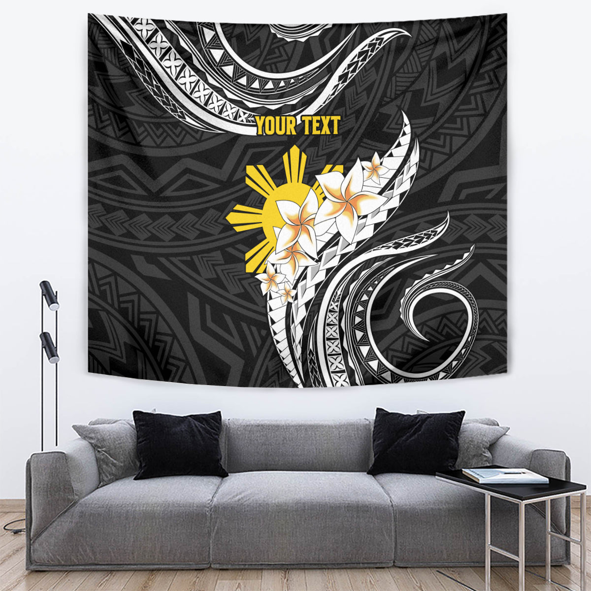 Personalised Philippines Tribal Tapestry Mix Plumeria LT7