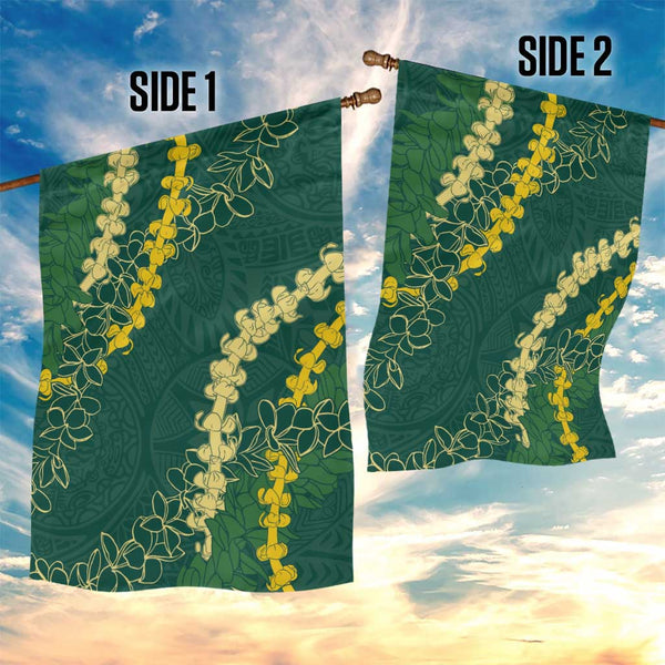 Hawaii Puakenikeni - Maile Lei Garden Flag Sage Green LT7