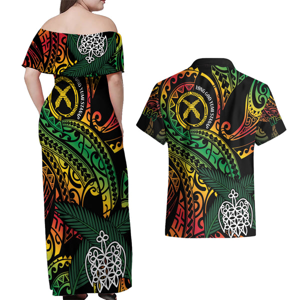 Vanuatu Indipendens Dei Couples Matching Off Shoulder Maxi Dress and ...